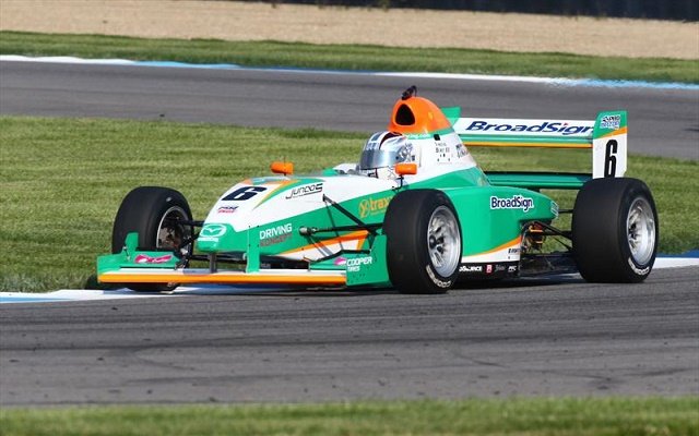 Buret fights off rivals to win his first Pro Mazda race at Indy ...