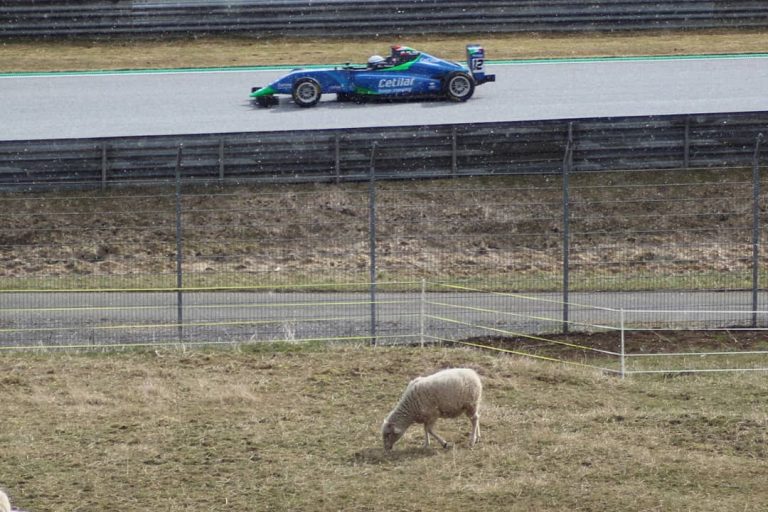 Formula 4 test at Red Bull Ring concludes in snowy conditions