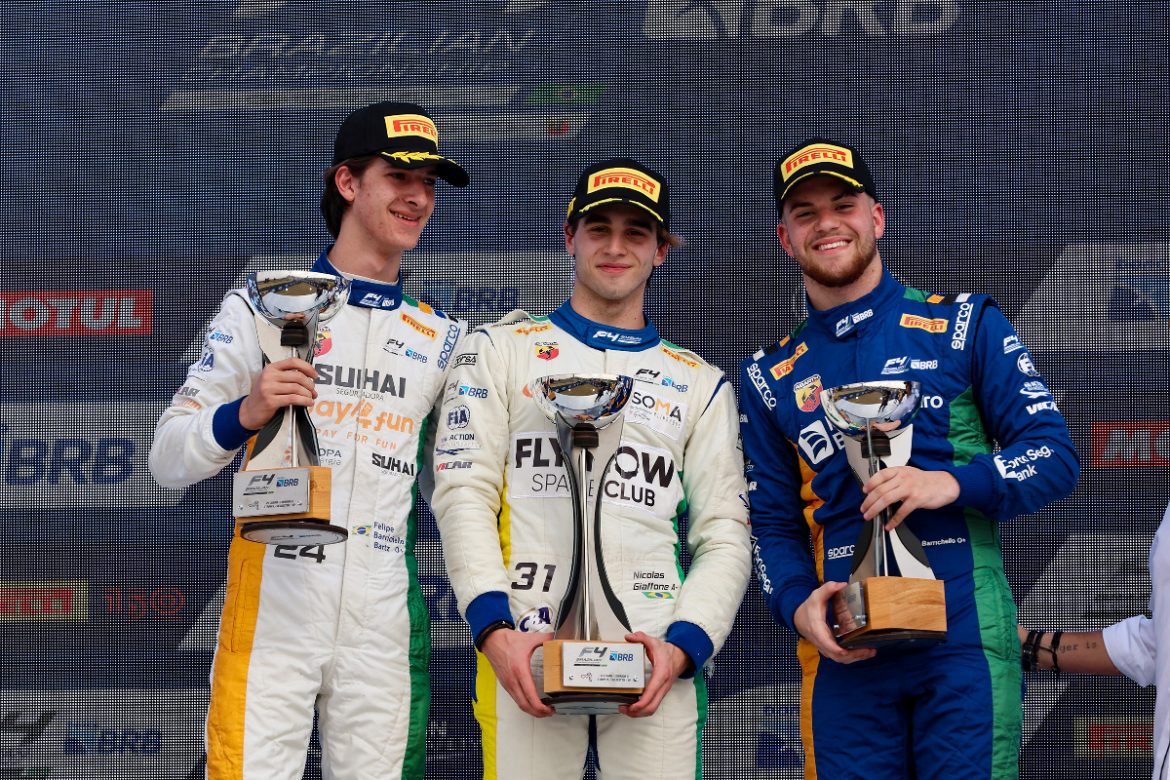 Clerot, Giaffone and Staico share Brazilian F4 wins at Velo Citta