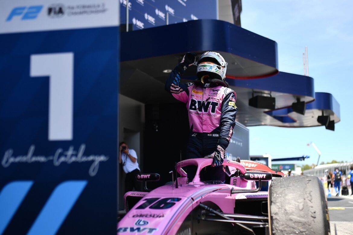Maini dominates Barcelona F2 sprint race as championship rivals collide ...
